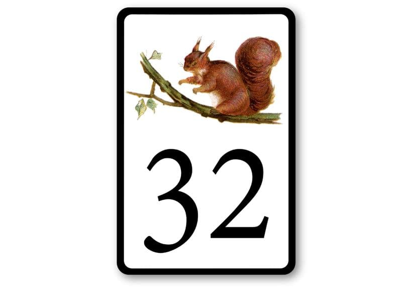 Squirrel house sign or wall plaque