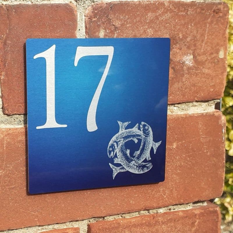 Trio of fish house sign or wall plaque