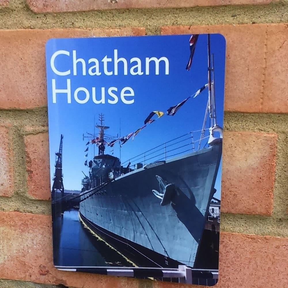 Your photograph house sign - portrait format