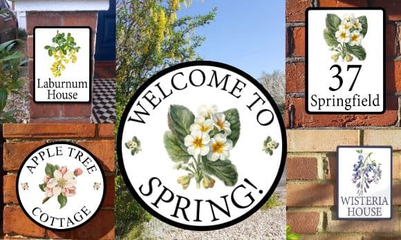 Personalised house signs by Selene Signs