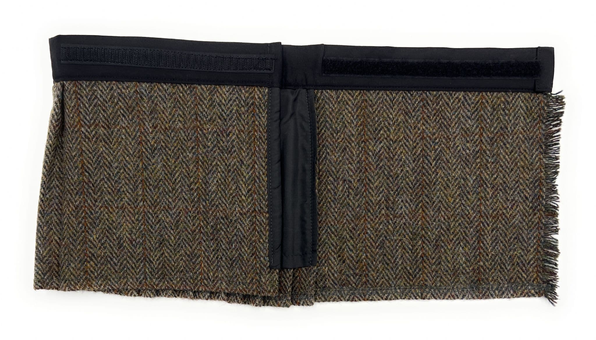 Brown Herringbone Harris Tweed Wool Baby Adjustable Kilt Outfit