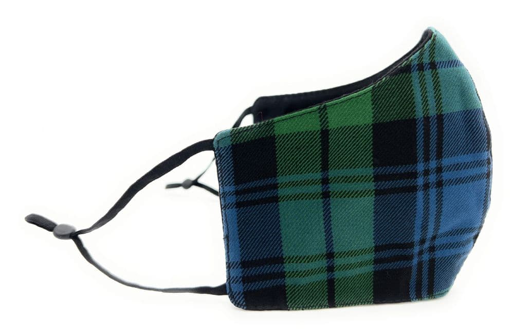 Campbell Ancient Tartan Face Mask Unisex Triple Layered One-Size