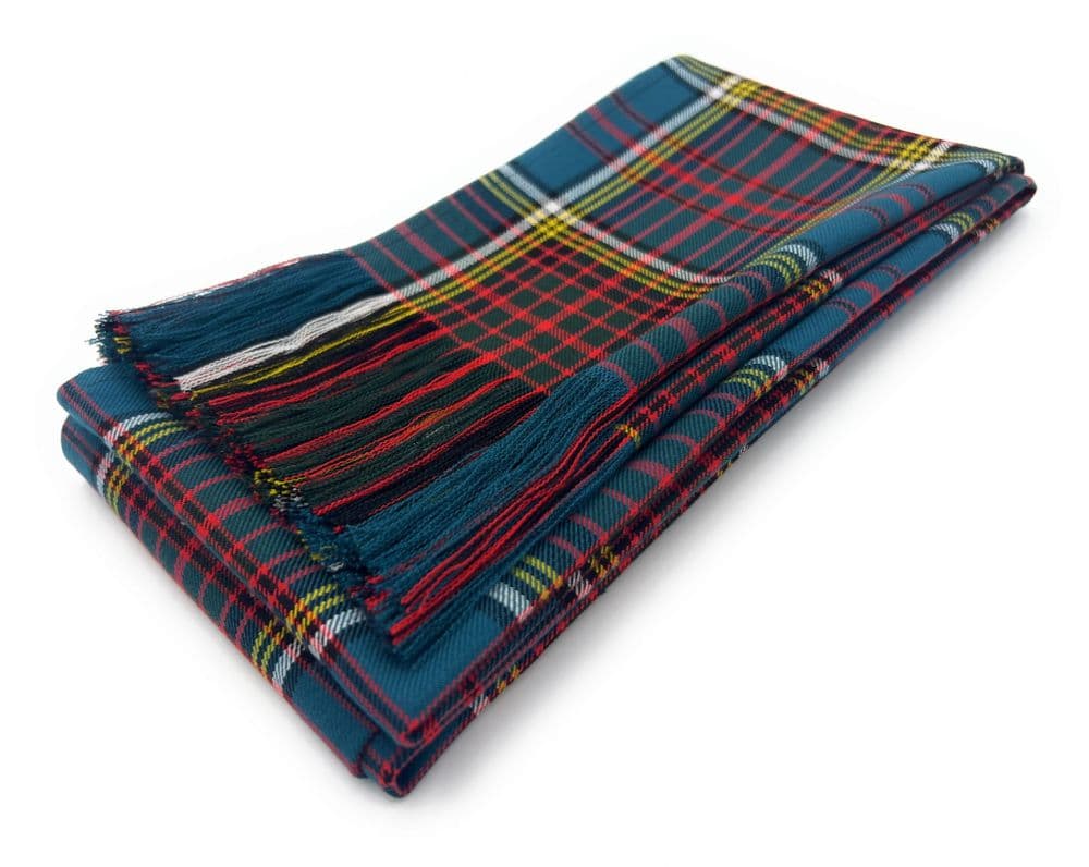 Clan Tartan Sashes Womens Girls Tartan Fringed Sash