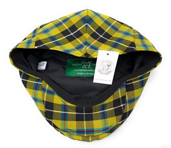 Cornish National Tartan Flat Cap Made in Scotland Cornish National