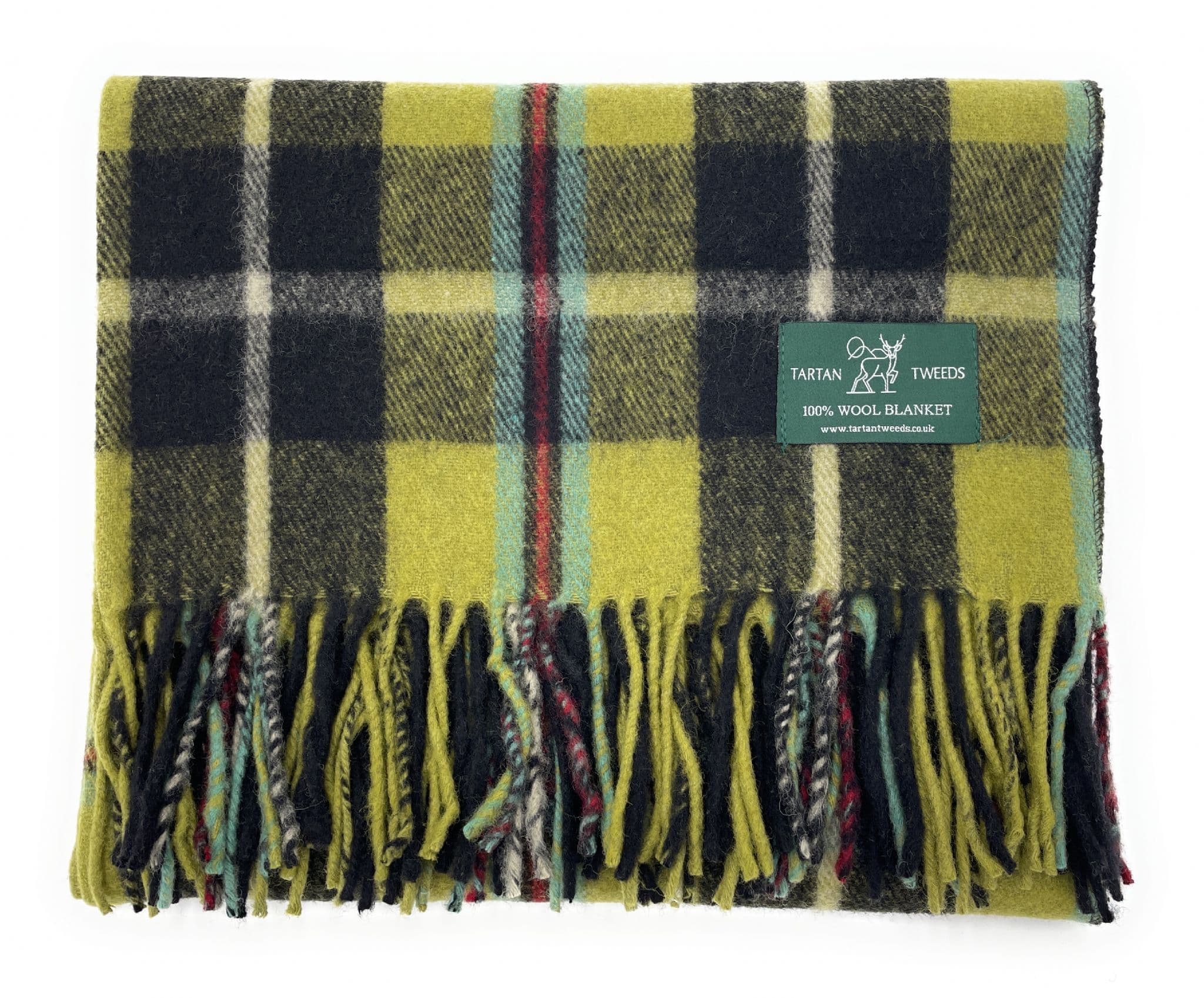 Cornish National Wool Tartan Knee Blanket 100 New Wool