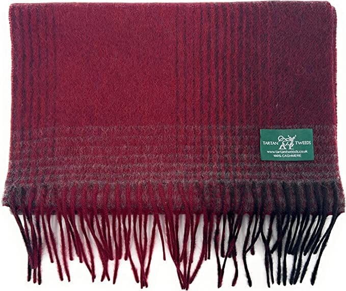 Deep Pink Cashmere | Luxury Womens Tweed Cashmere Scarf