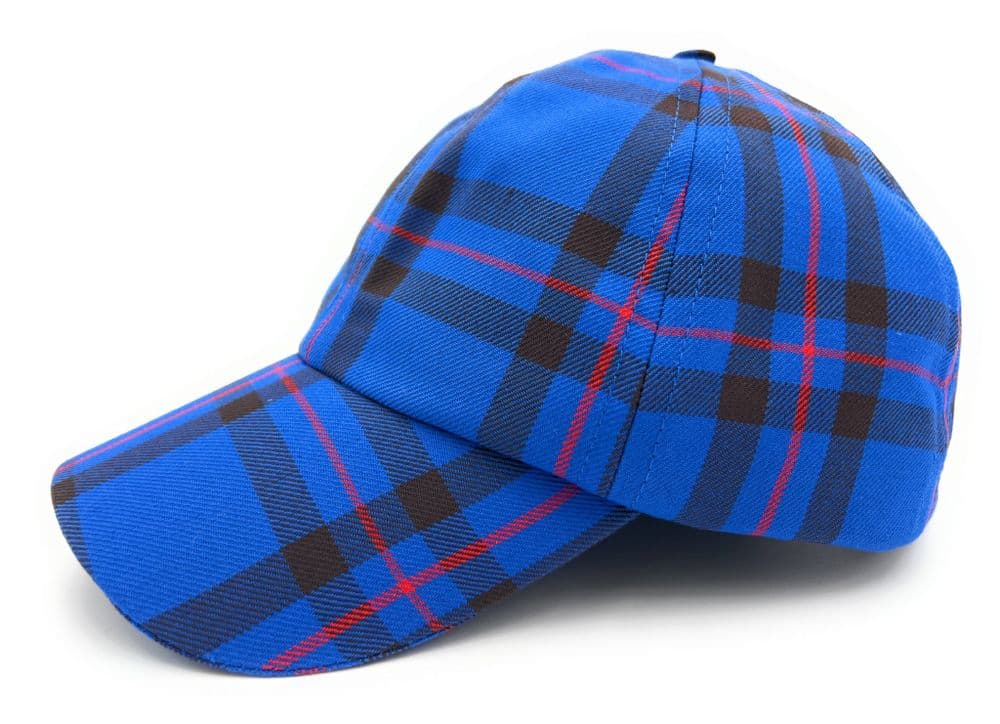 Elliot Tartan Baseball Cap Deep Crown Unisex Fit 57-62cm Made in Scotland