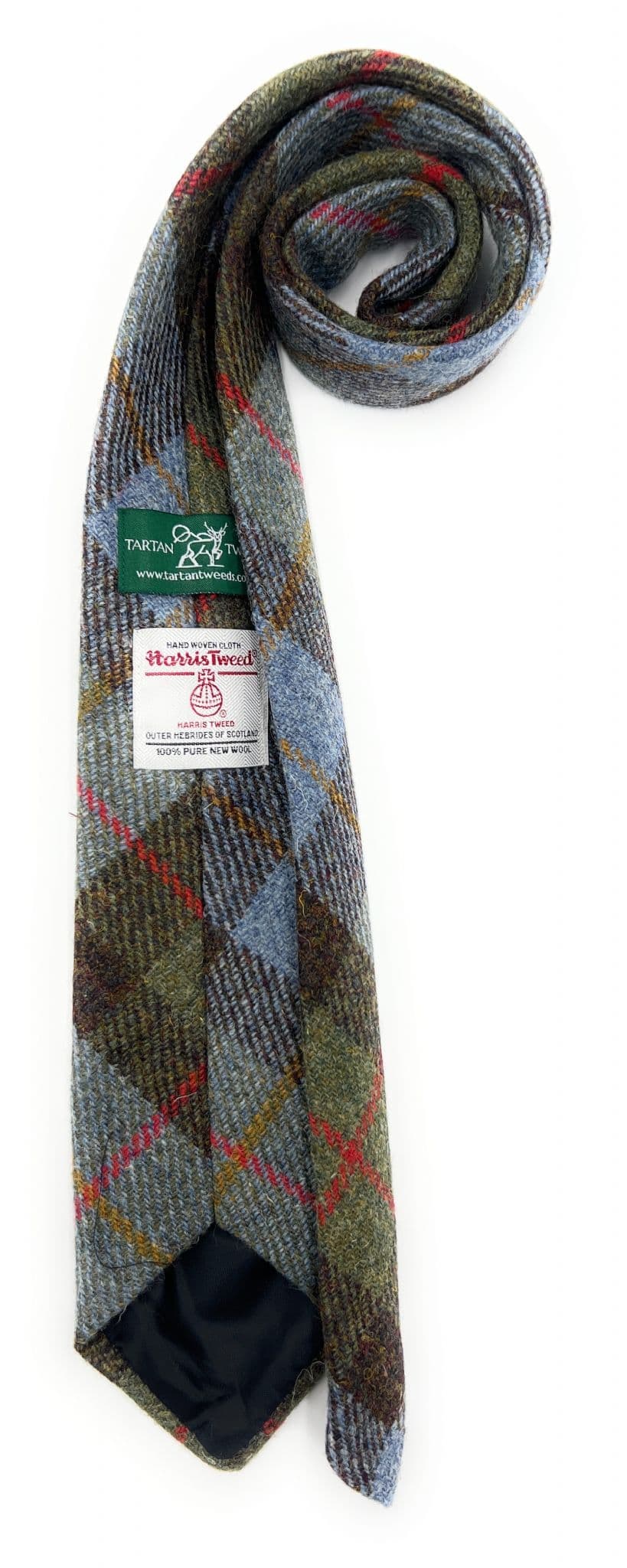Mens Harris Tweed Macleod Tartan Necktie British Made
