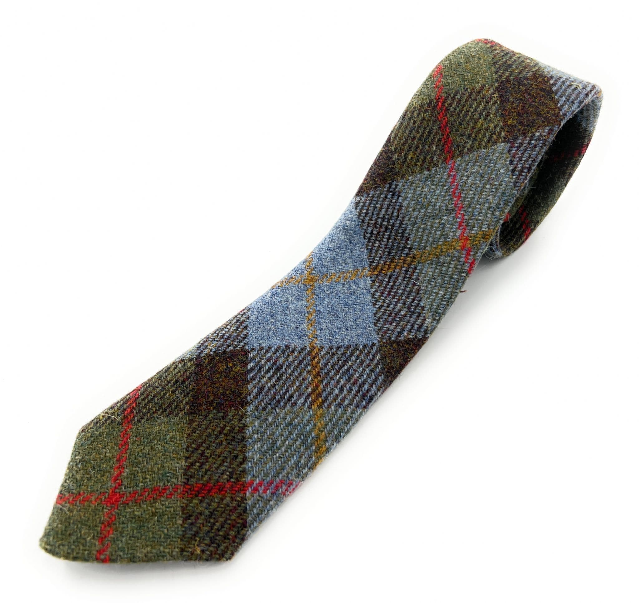 Mens Harris Tweed Macleod Tartan Necktie British Made