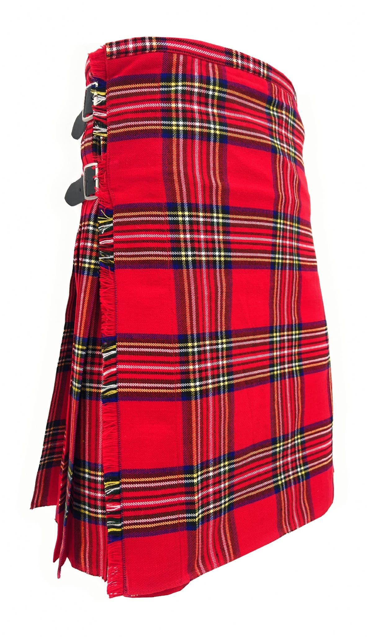 Royal Stewart Tartan 8 Yard Wool Blend Kilt