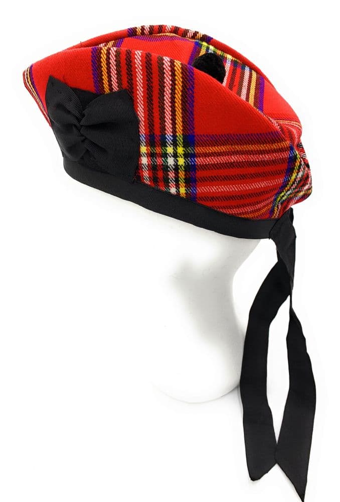 Royal Stewart Tartan Glengarry Hat