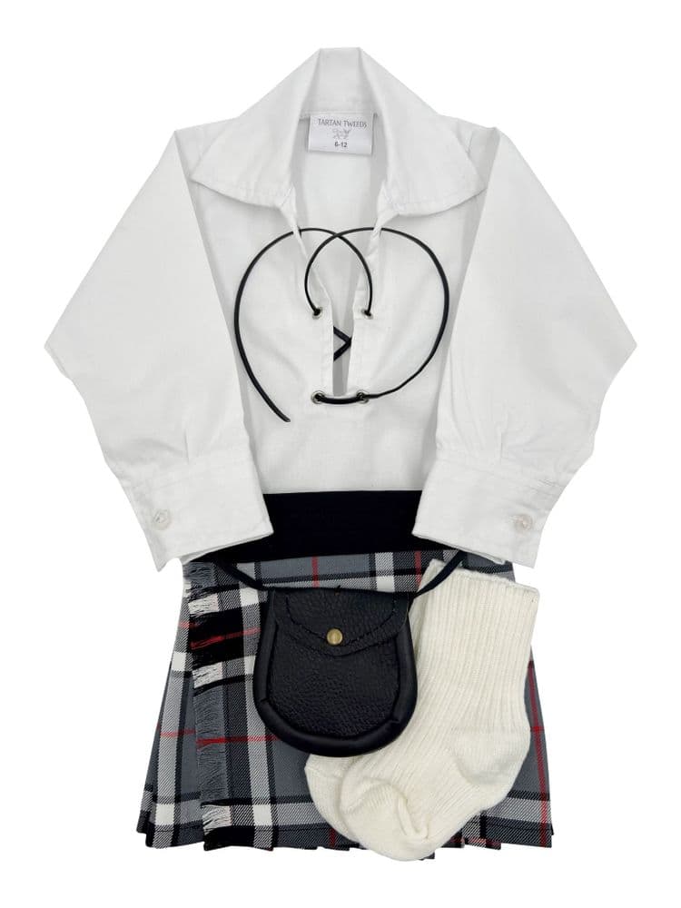 Thomson Grey Tartan Baby Kilt Outfit