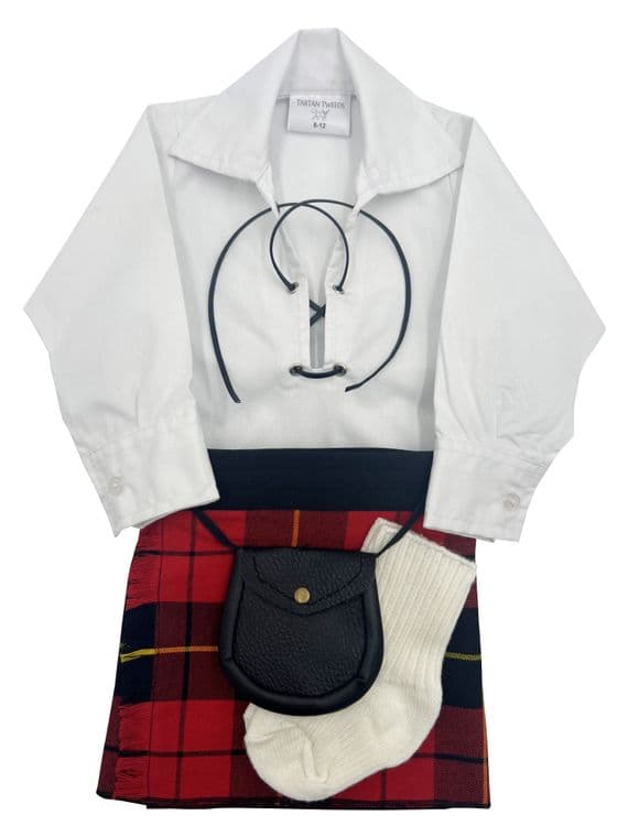 Wallace Tartan Baby Kilt Outfit
