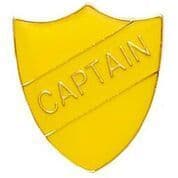 Captain Shield Badge Yellow