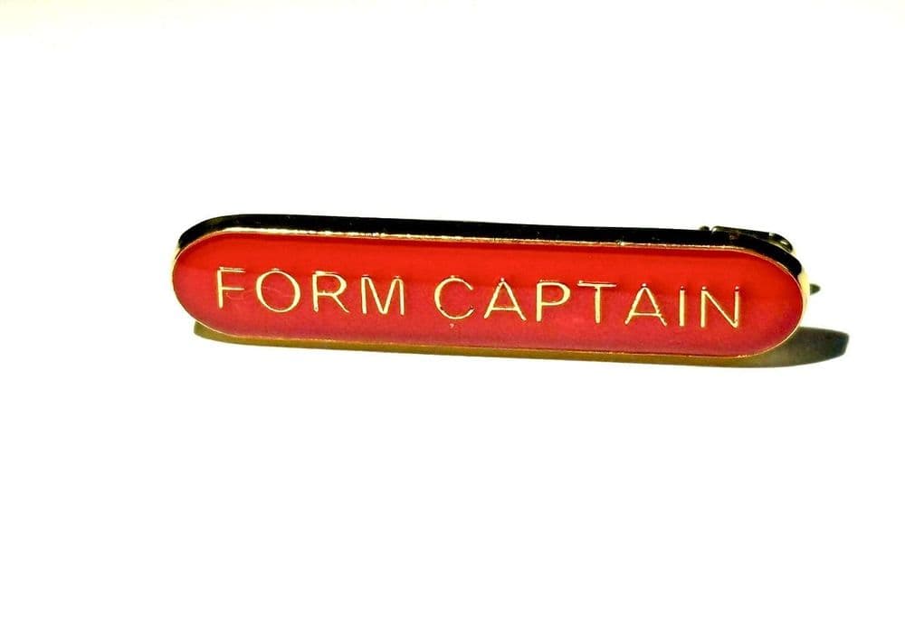 FORM CAPTAIN Bar Badge Red