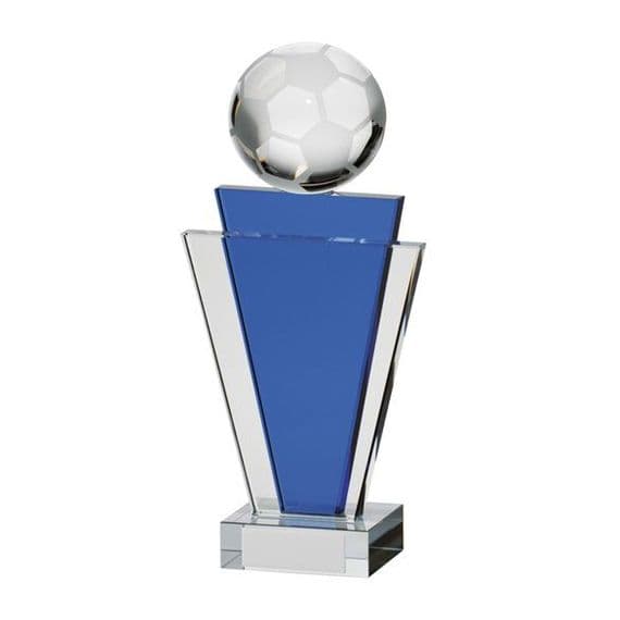 Gauntlet Crystal Soccer/Football Glass Award