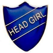 Head Girl Shield Badge Blue