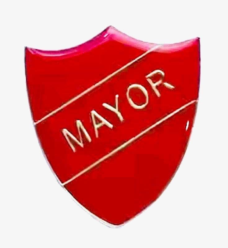 Mayor Shield Badge Red