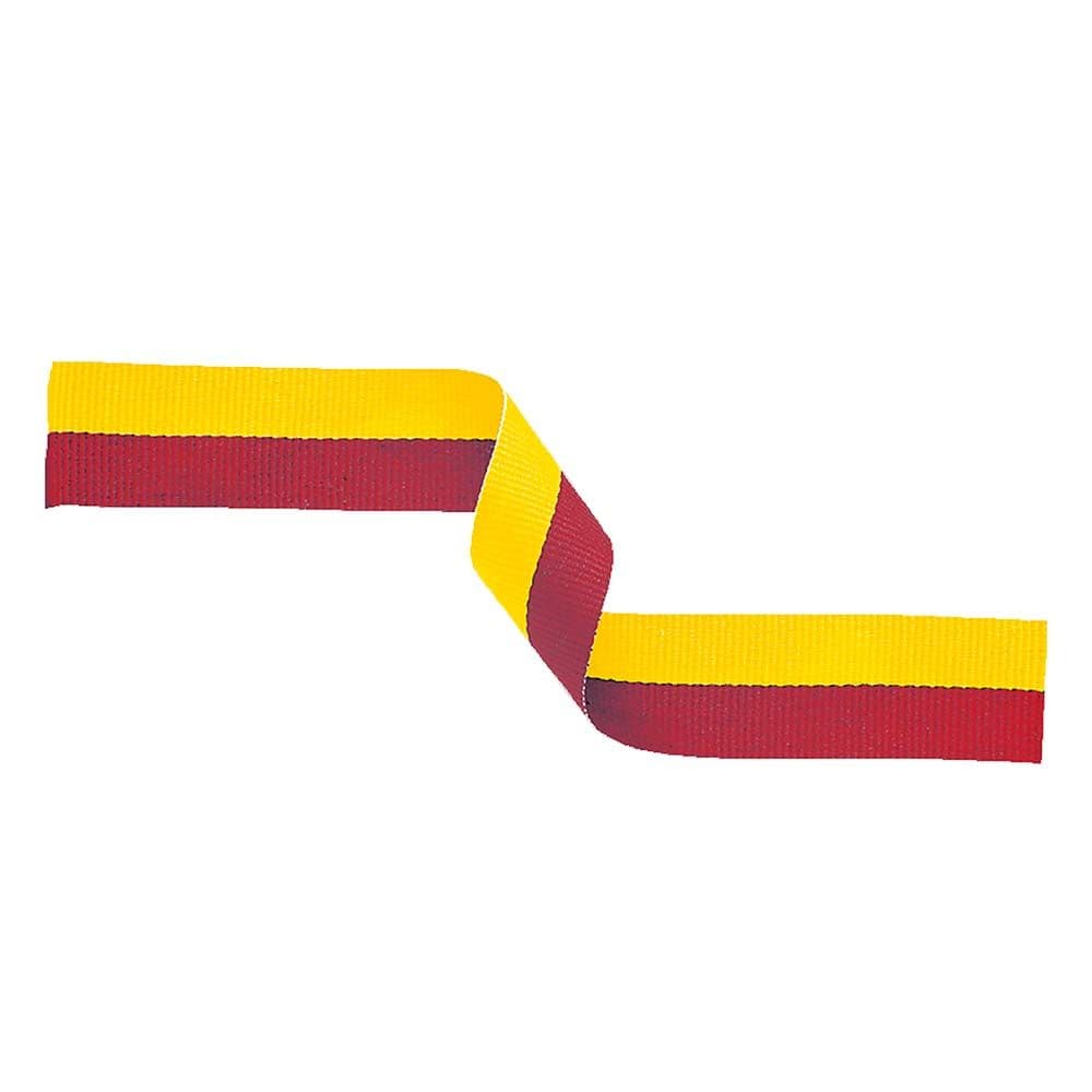 Red/Yellow 22mm Medal Ribbon with Pin
