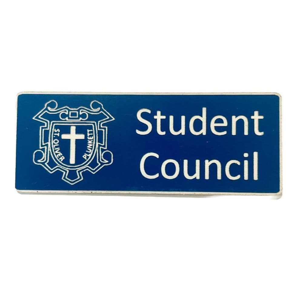 School badge personalised with your own writing and crest minimum 20 ...