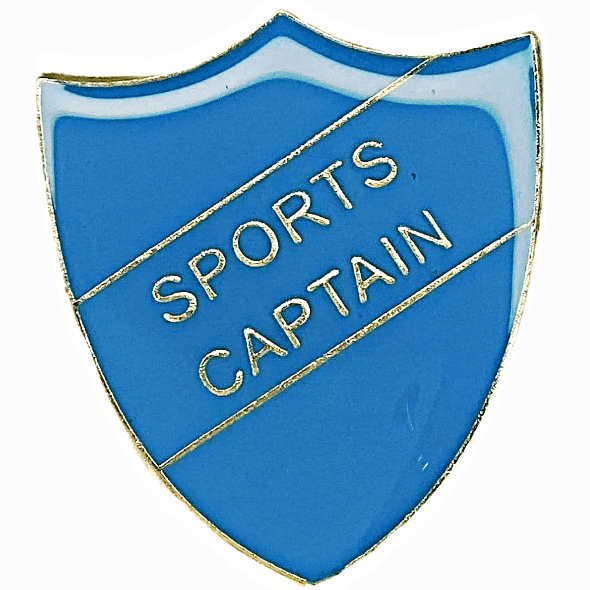 Sports Captain Shield Badge Turquoise