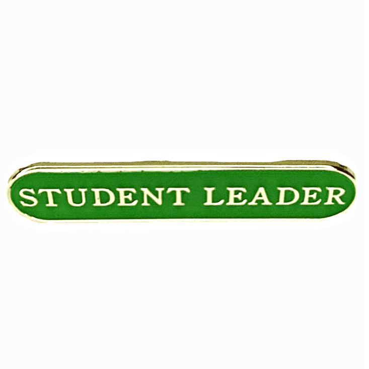 Student Leader Bar Badge Green
