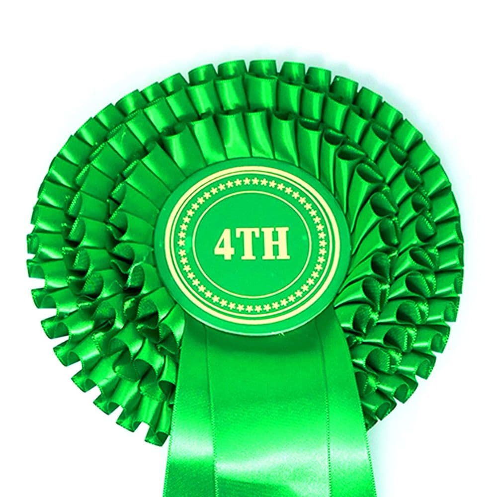 Three tier Rosette 4th Place