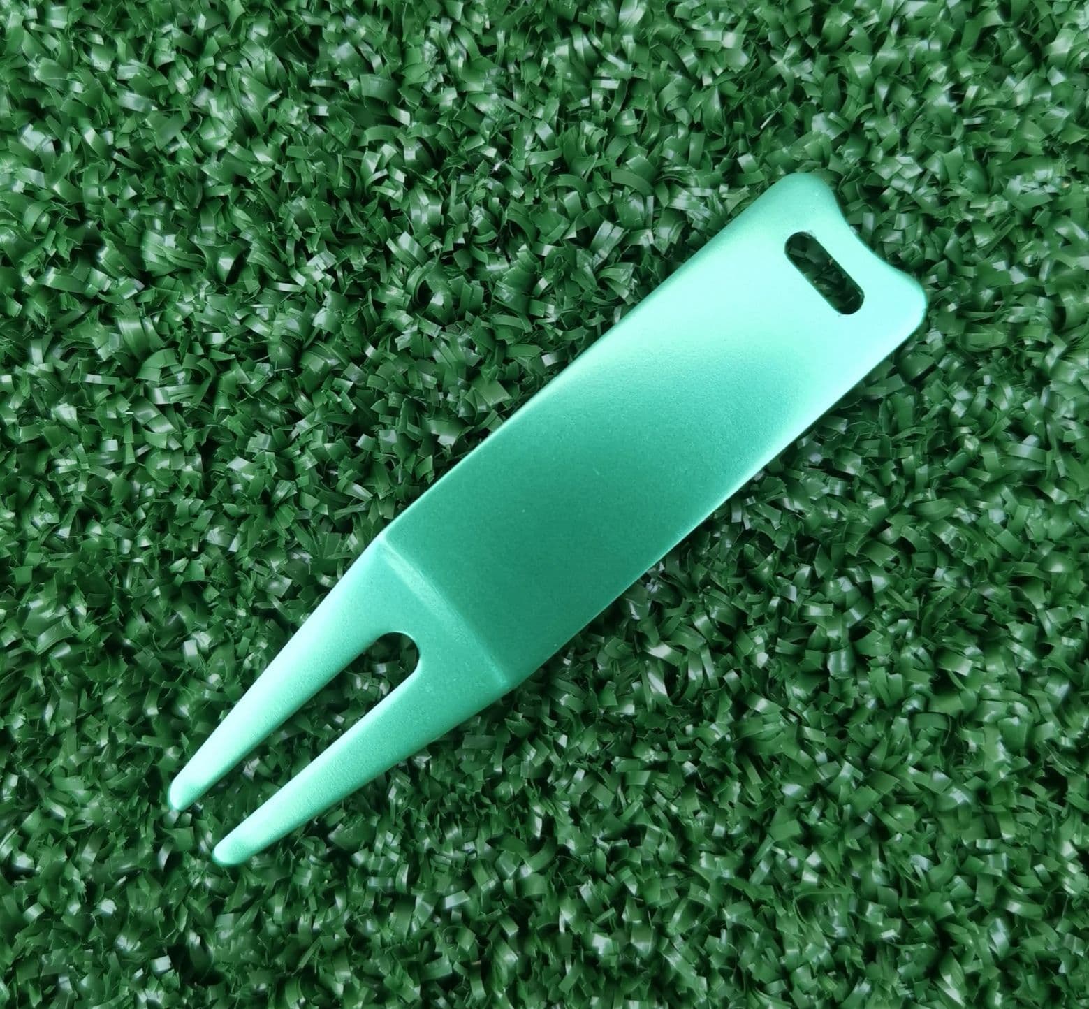 Personalised Green Metal Divot Tool Pitch Repairer
