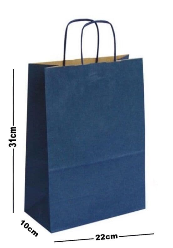 A4 Navy Blue Paper Gift Bags