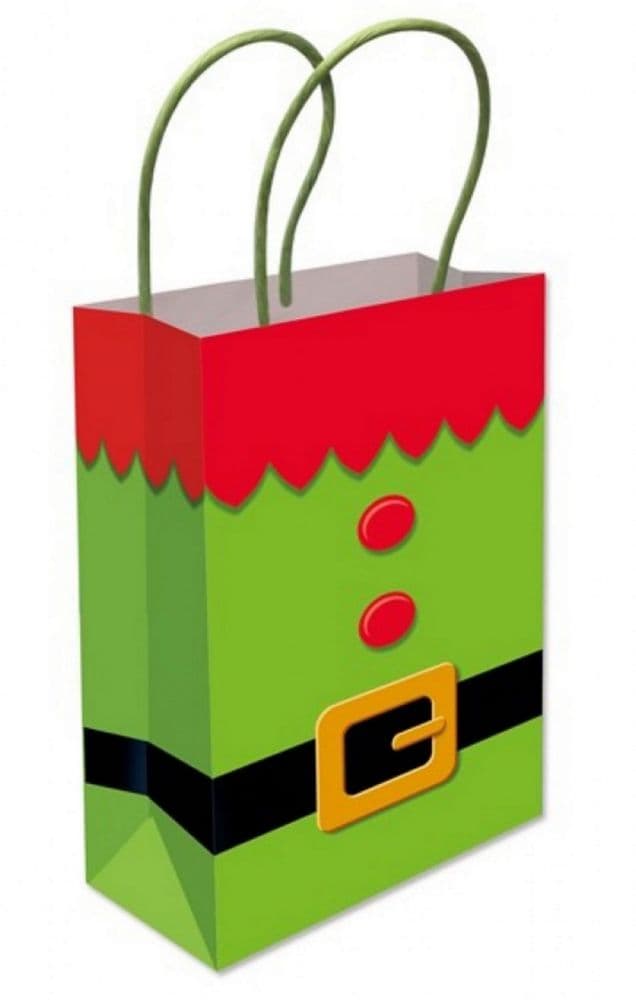 Elf Tunic Christmas Paper Gift Bags