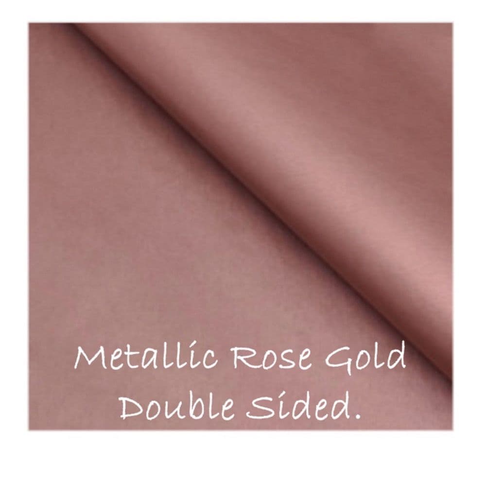 Metallic Rose Gold Tissue