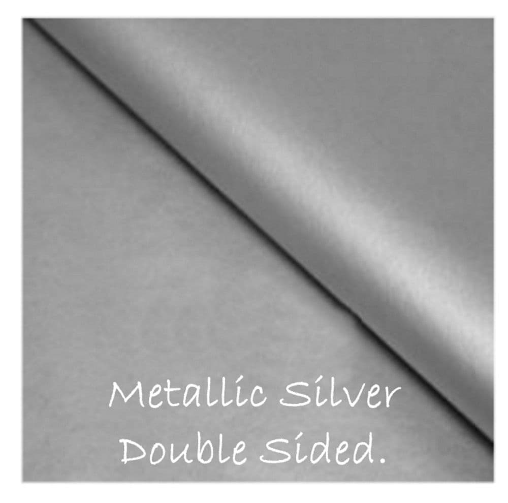 Metallic Silver Tissue