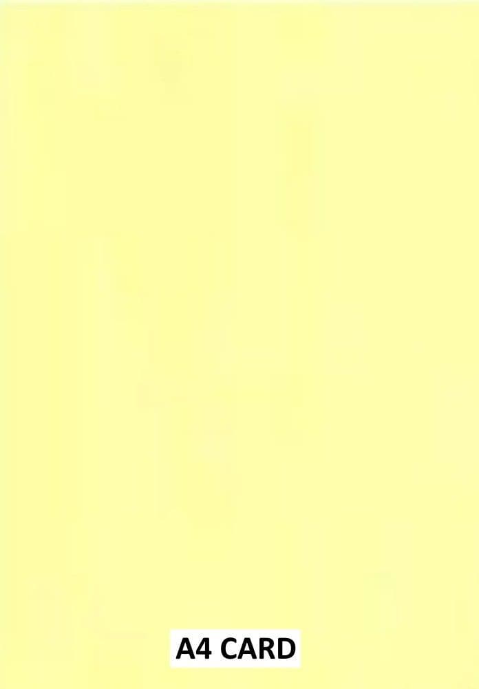 Pastel Yellow Card 160gsm
