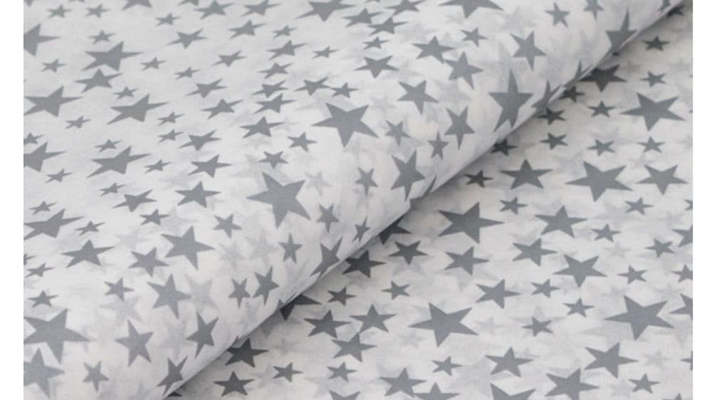Silver Stars Print Tissue Paper Sheets