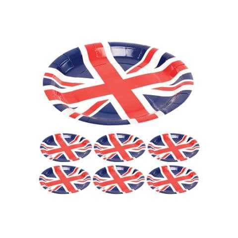 Union Jack Paper Plates