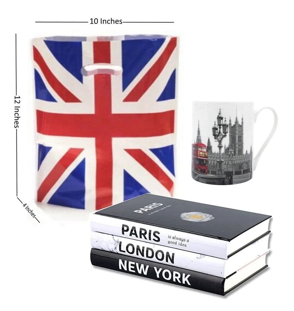 Union Jack Plastic Bags 10x12 4"