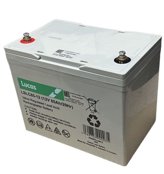 LSLC85-12 Lucas VRLA AGM Cyclic Battery 12v 85Ah
