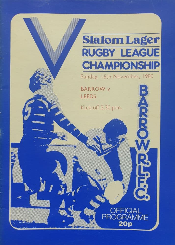 Barrow v Leeds 1980 Nov 16th