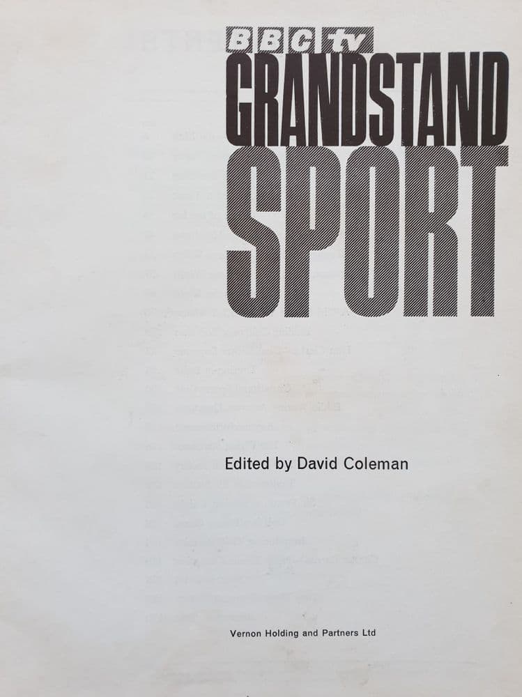 BBC TV Grandstand Sport 6th Edition