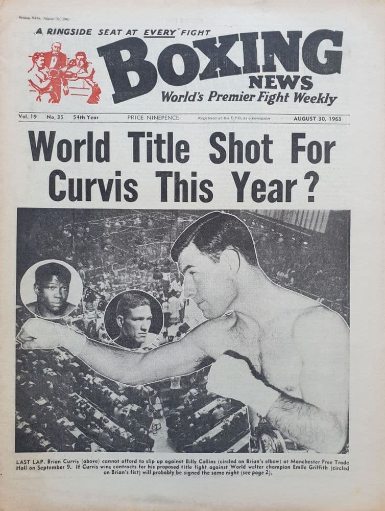Boxing News Vol 19 No 35 1963 Aug 30th