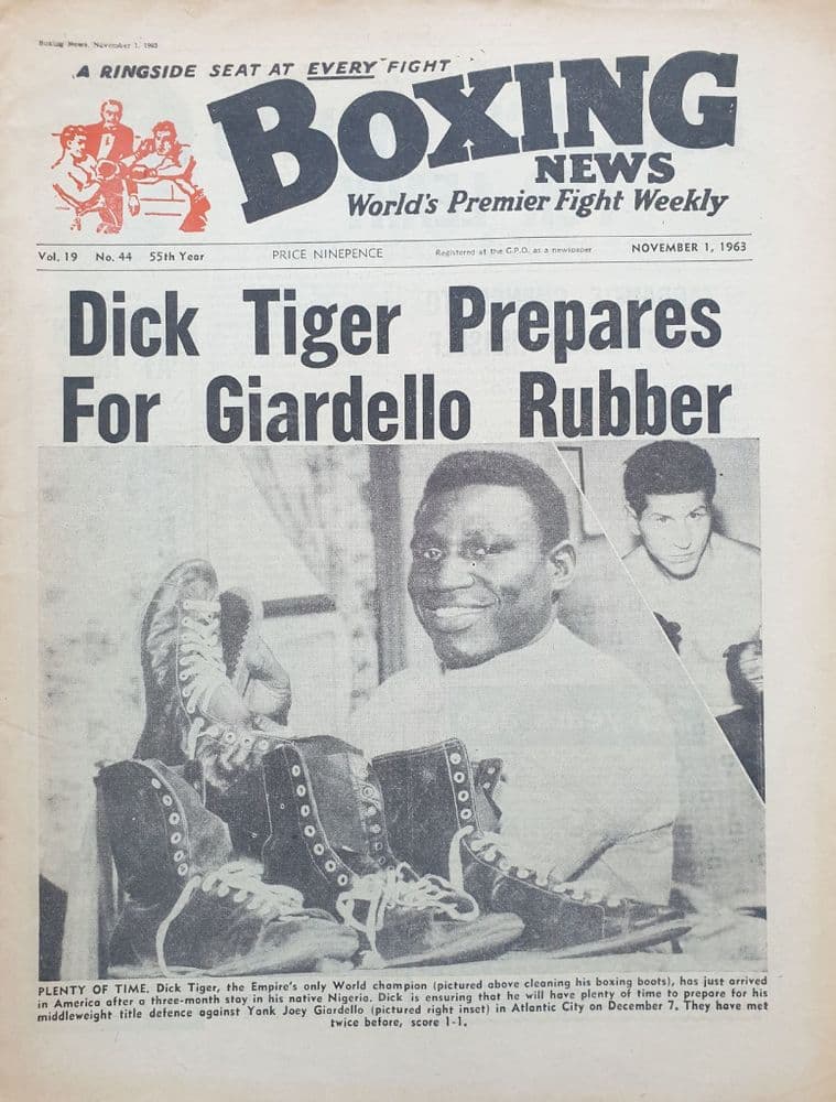 Boxing News Vol 19 No 44 1963 Nov 1st
