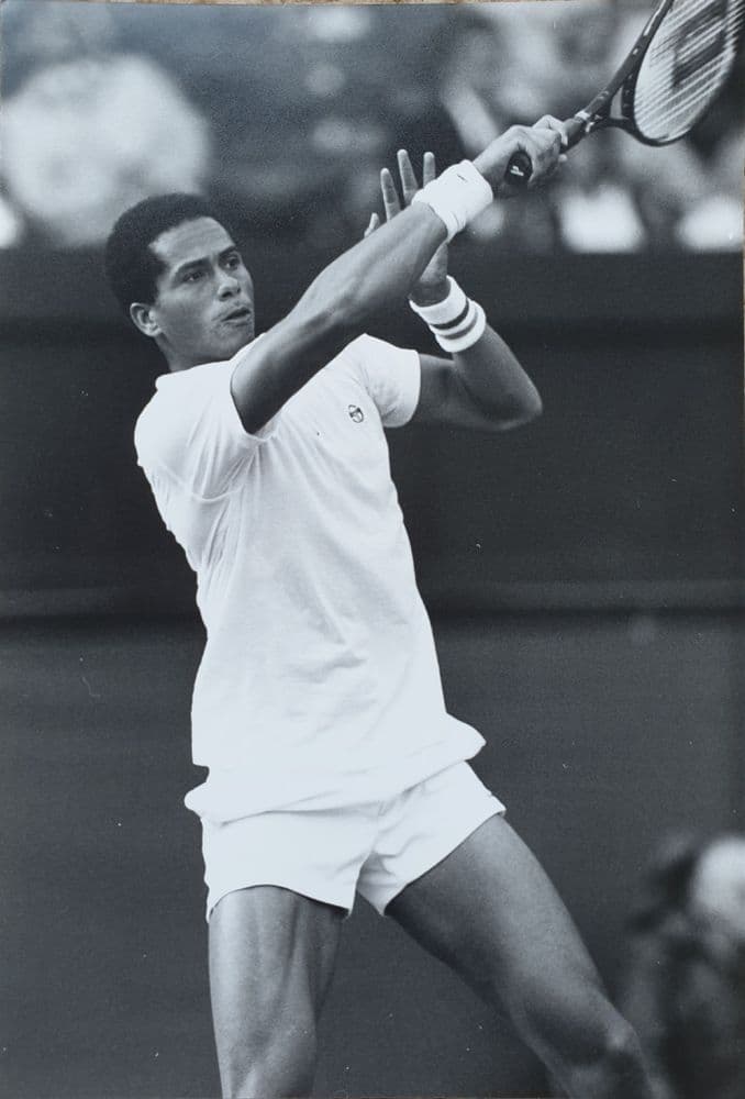 Chip Hooper Press Photo Wimbledon 1982