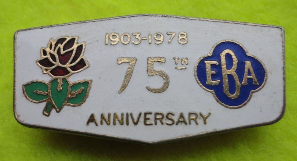 EBA 75th Anniversary Enamel Pin Badge