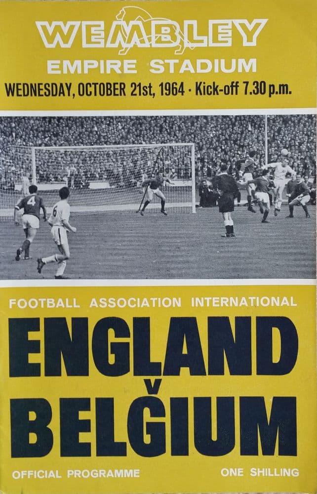 England v Belgium Friendly 1964 Oct 21st