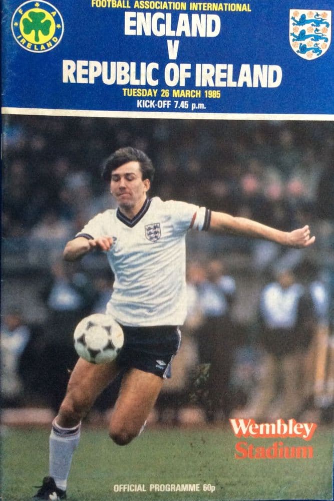 England v Republic of Ireland Friendly 1985 Mar 26th