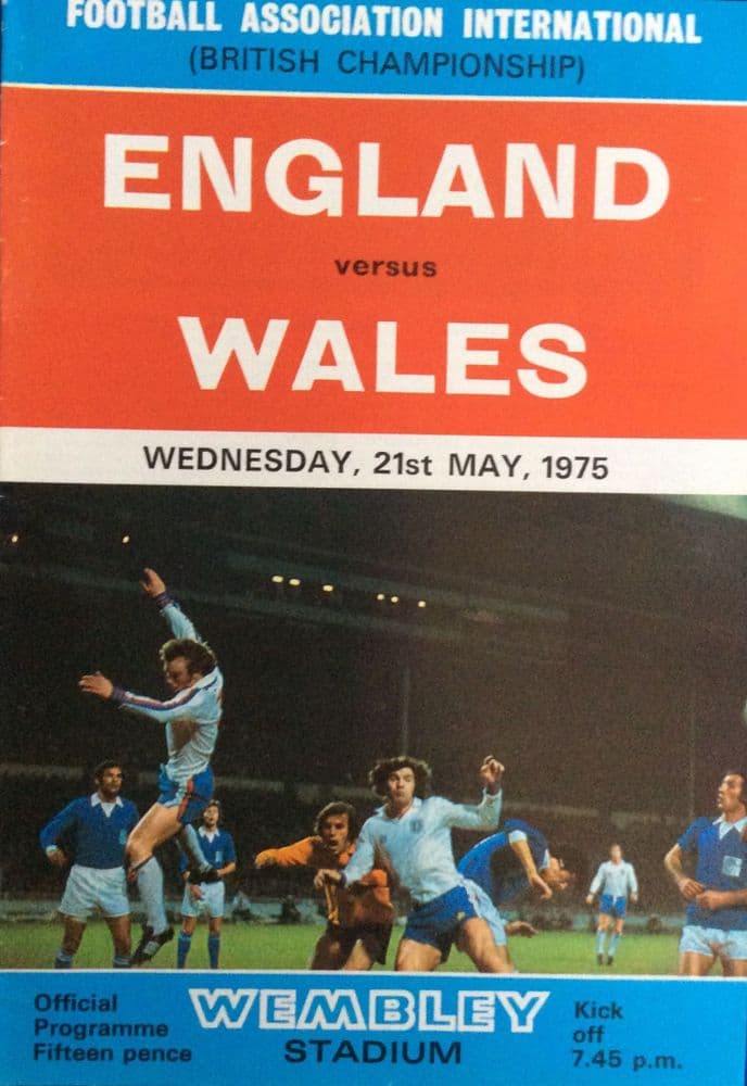 England v Wales British Home Championships 1975 May 21st