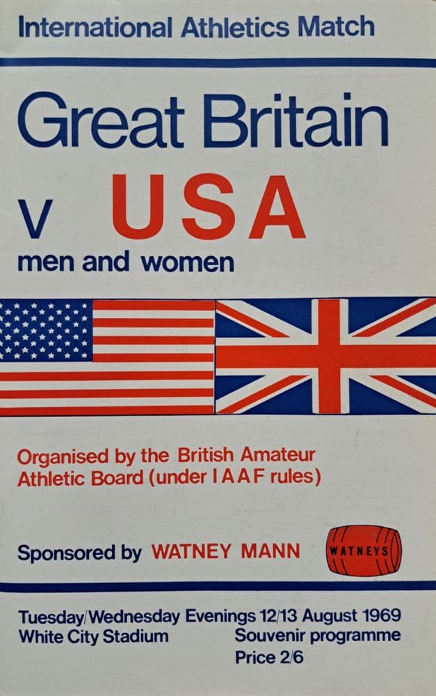 GB v USA 1969 Aug 12th-13th