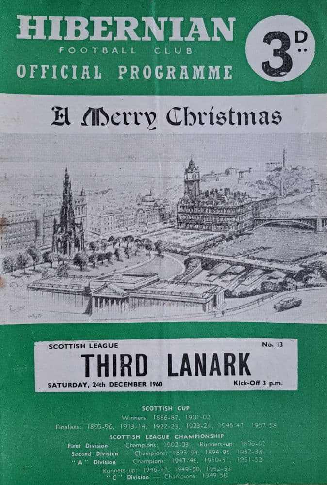 Hibernian v Third Lanark 1960 Dec 24th