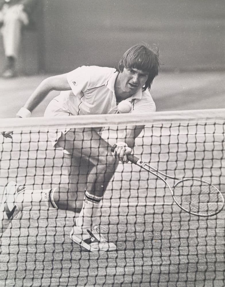 Jimmy Connors Press Photo "Forehand Volley"