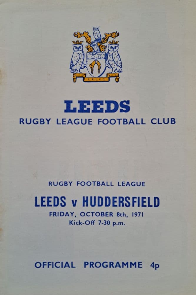 Leeds v Huddersfield 1971 Oct 8th